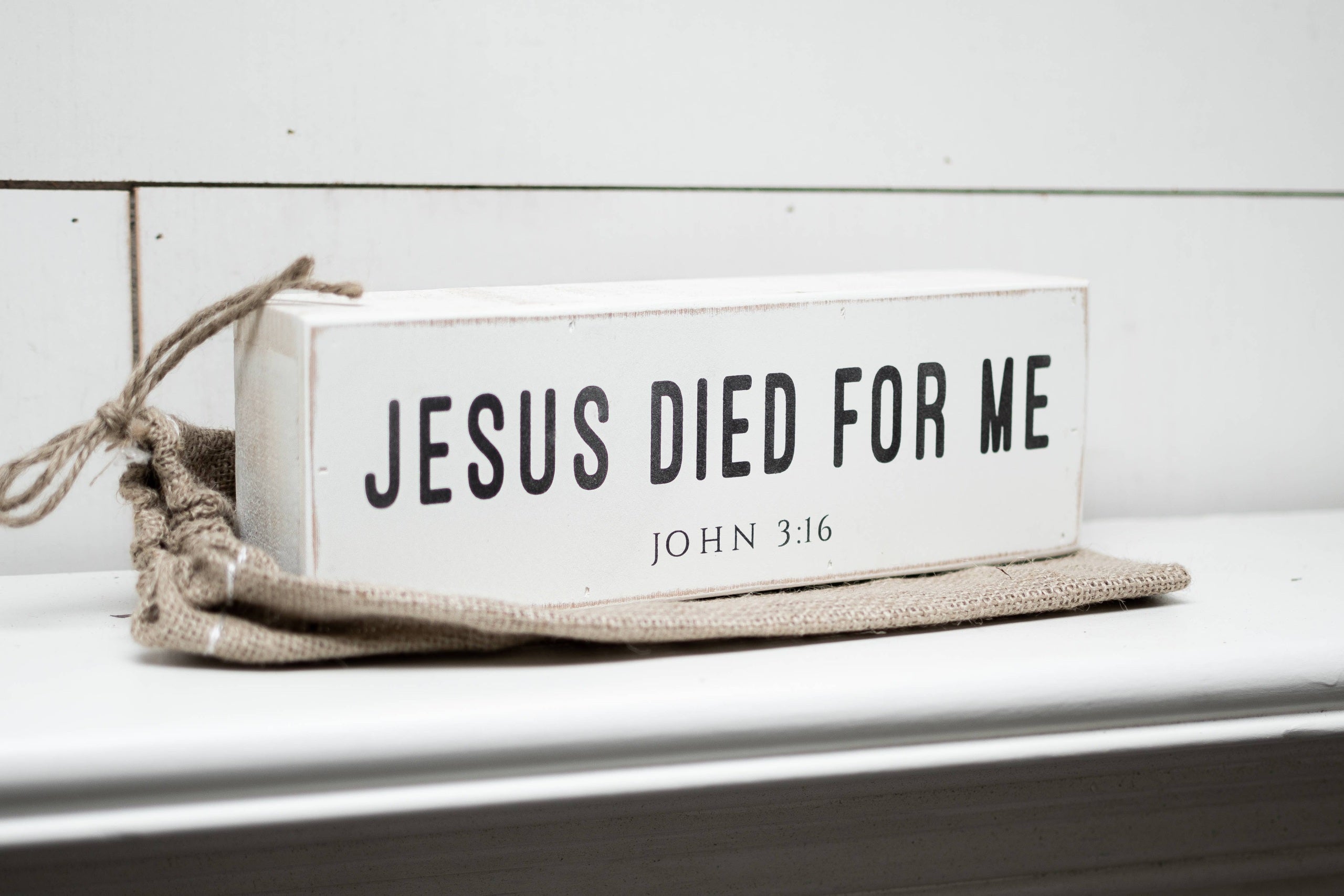 Revelation Culture - 12'' x 4'' Jesus Died For Me Shelf Sitter ...