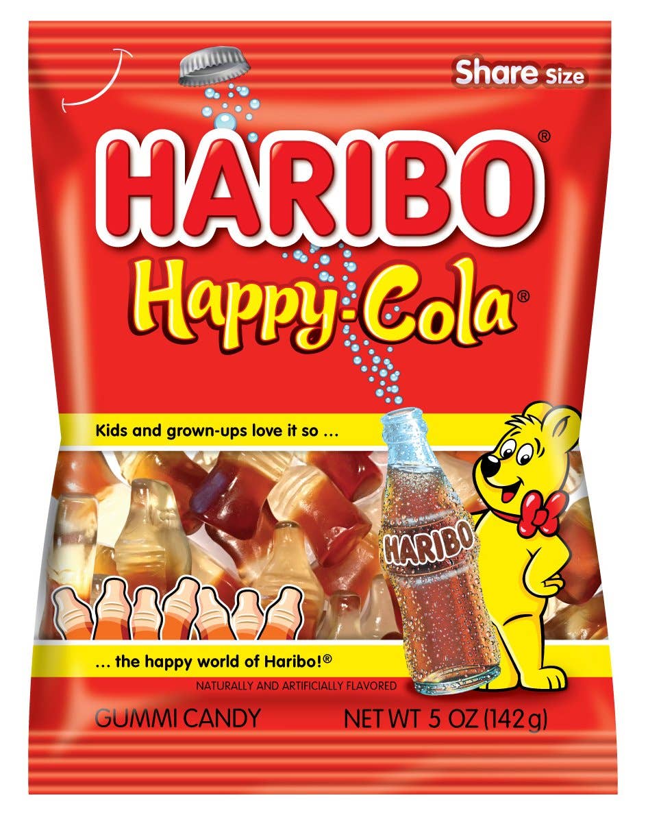 Long Island Candy Factory - Haribo 5 Oz Happy Cola Peg Bag | Pittman's ...