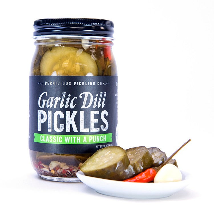 Pernicious Pickling Co. - Garlic Dill Pickles - Classic With A Punch ...