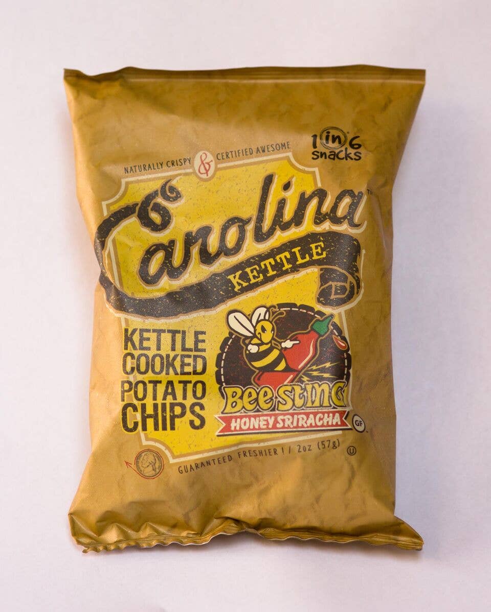 1 in 6 Snacks- Carolina Kettle chips- Rustic Roots - 5oz Honey Sriracha ...