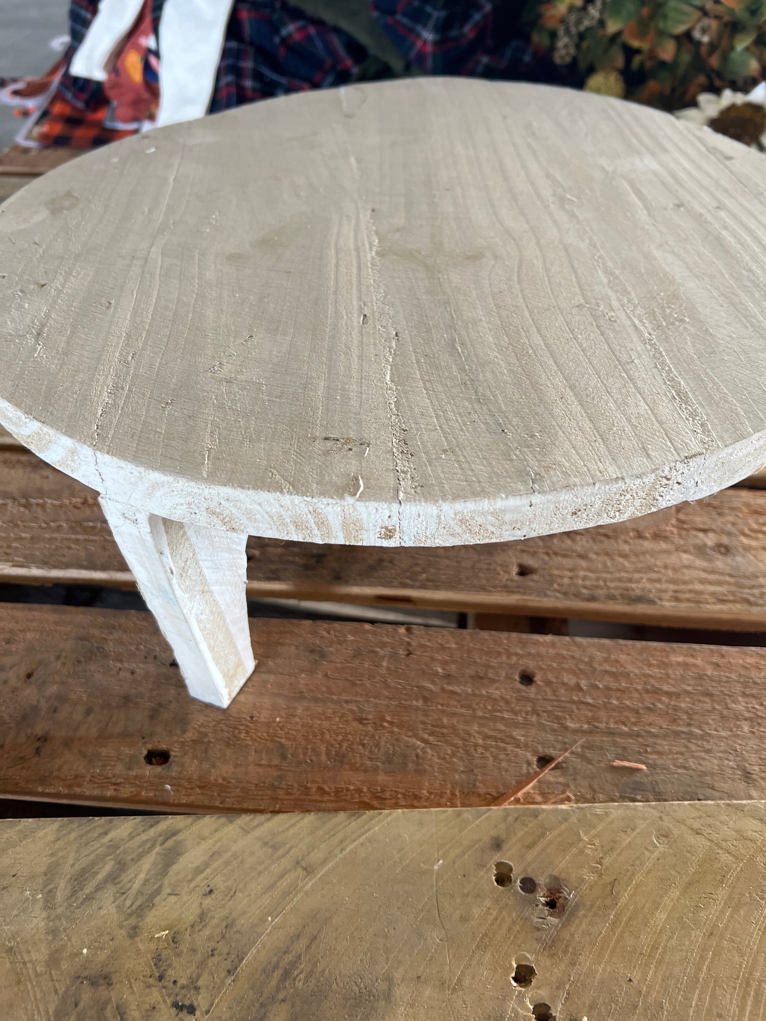 Rustic wood riser | Pittman's Country Market