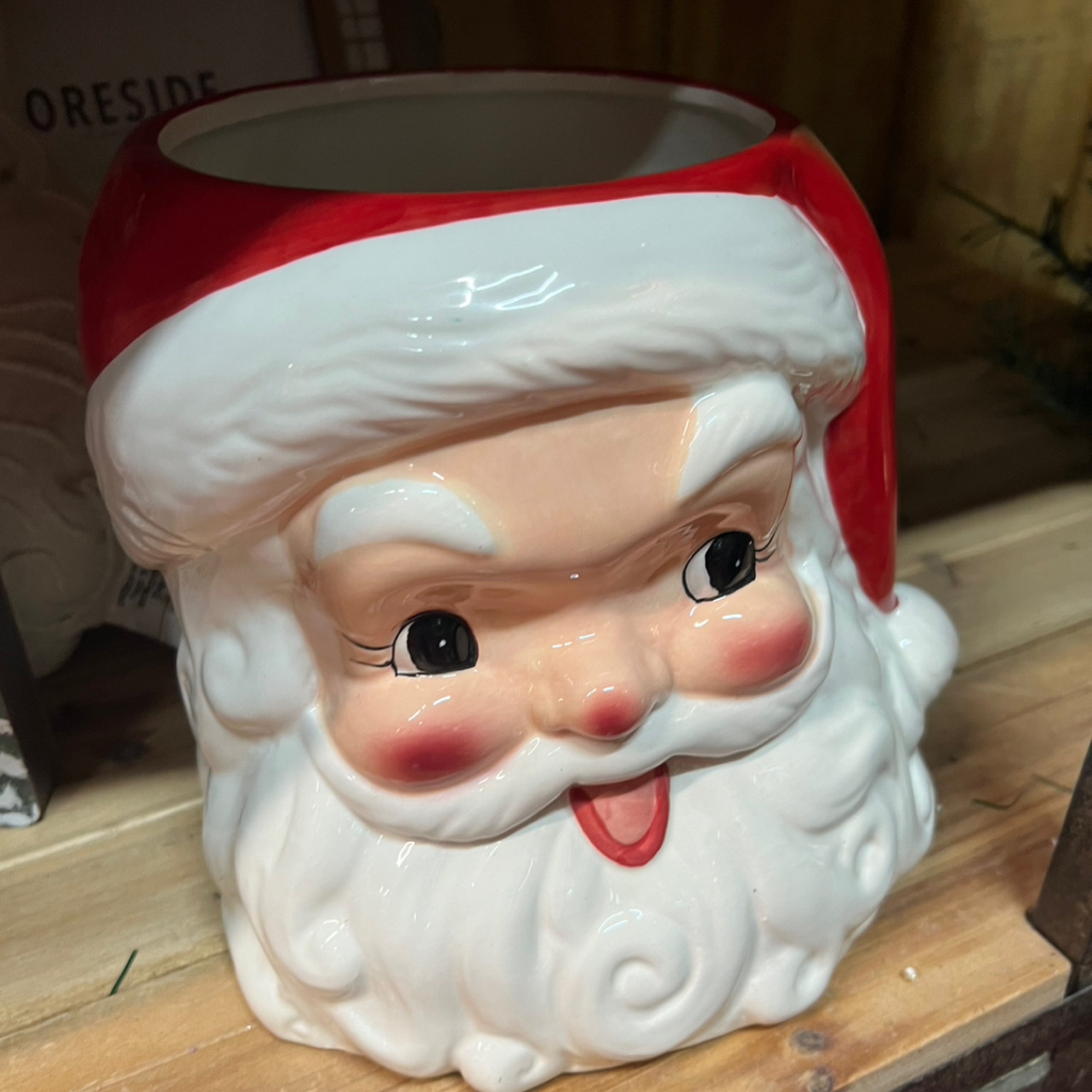Santa head planter/vase | Pittman's Country Market