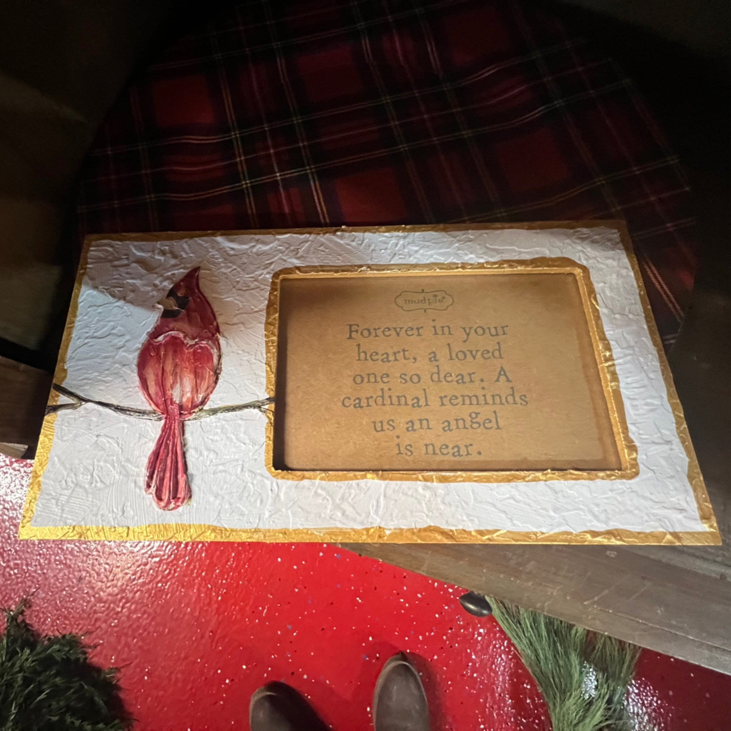 Mud Pie Cardinal frame | Pittman's Country Market