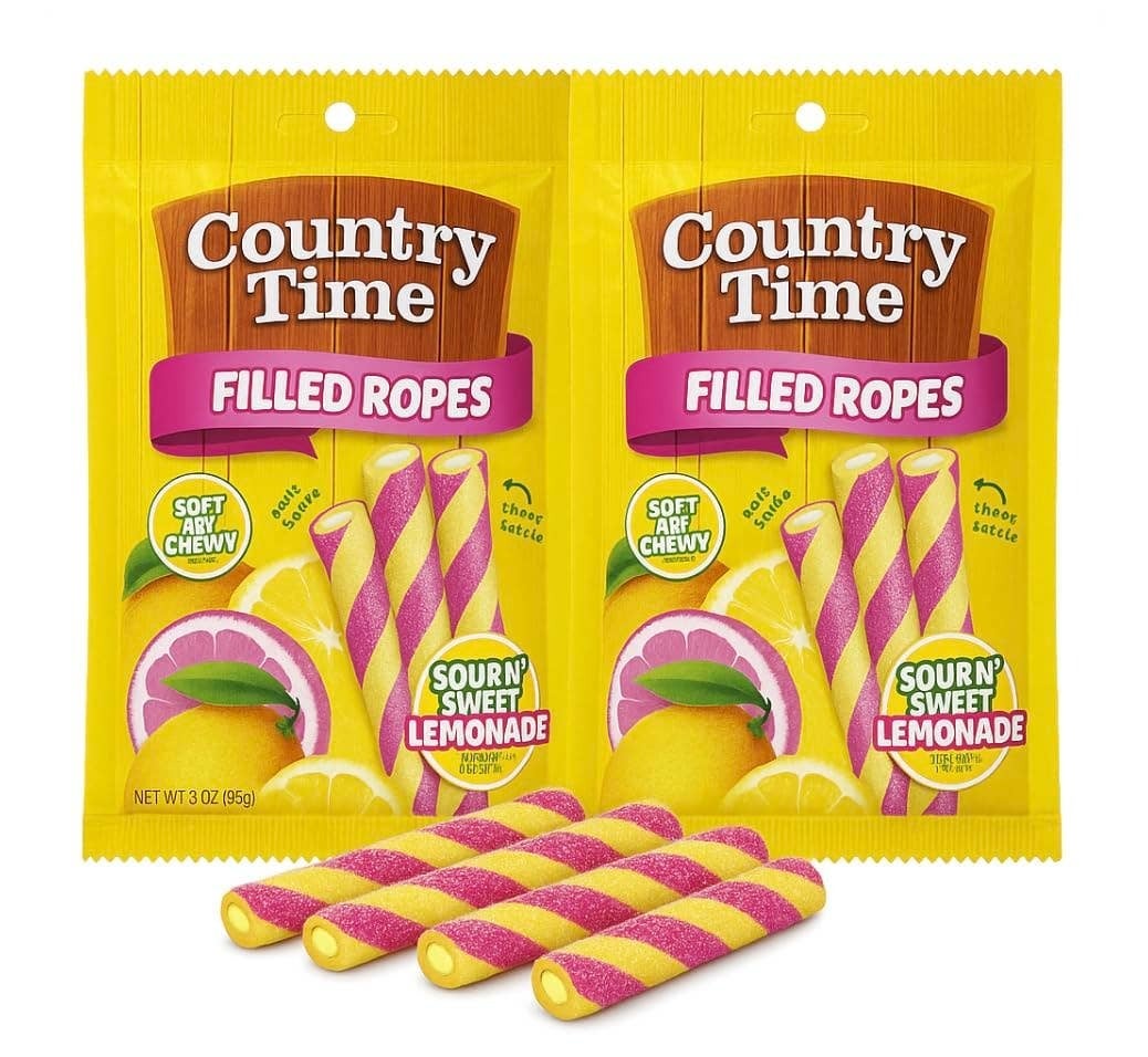 Long Island Candy Factory - Country Time Filled Lemonade Licorice Candy ...